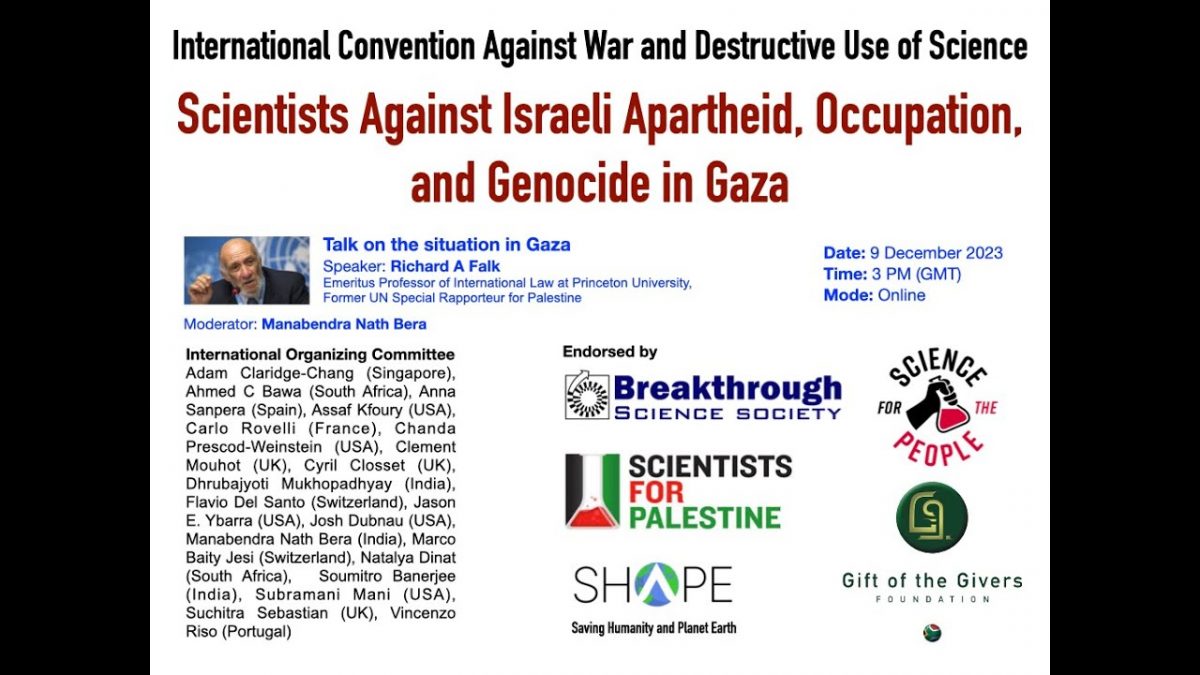 Scientists' Declaration Against Genocide and in Support of Palestine ...